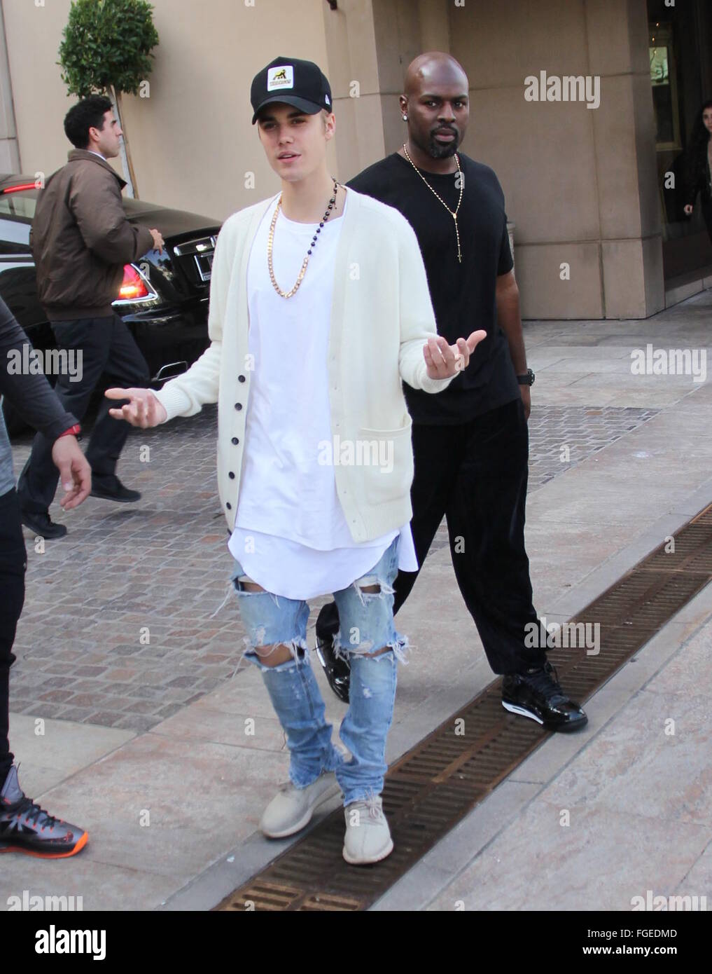 Justin Bieber and Corey Gamble spotted out together Featuring: Justin ...
