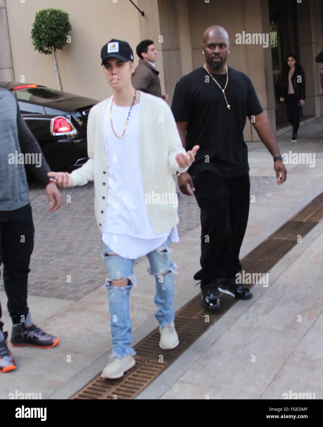 Justin Bieber and Corey Gamble spotted out together Featuring: Justin ...
