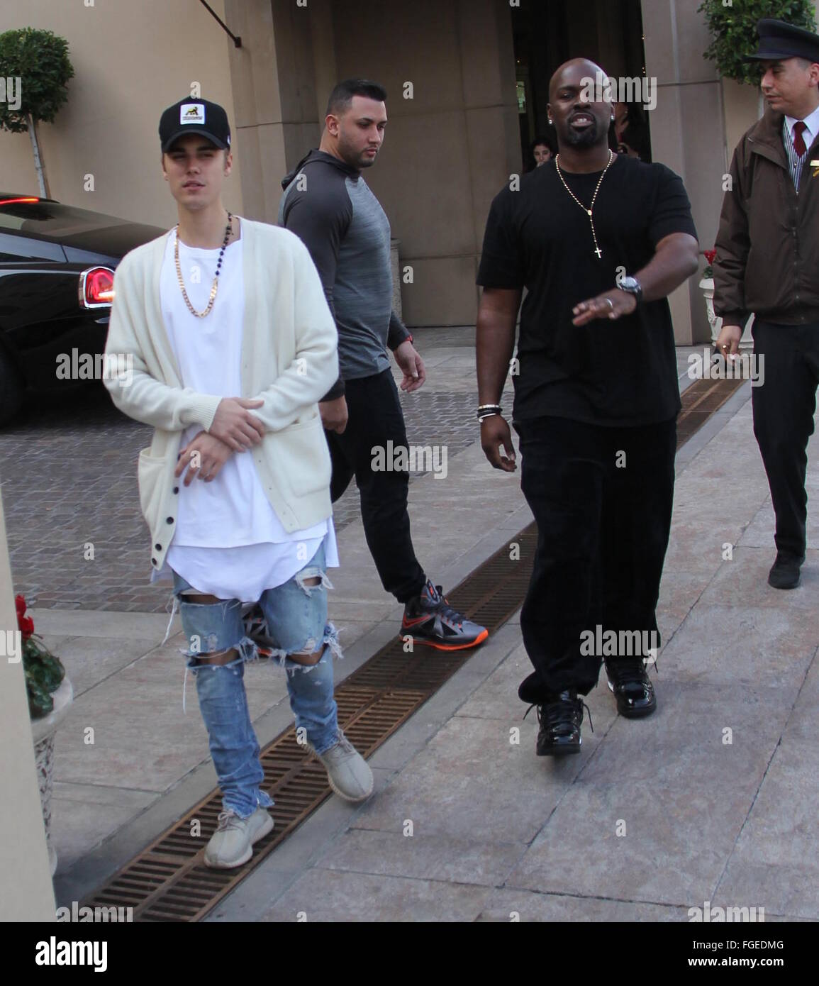 Justin Bieber and Corey Gamble spotted out together Featuring: Justin ...