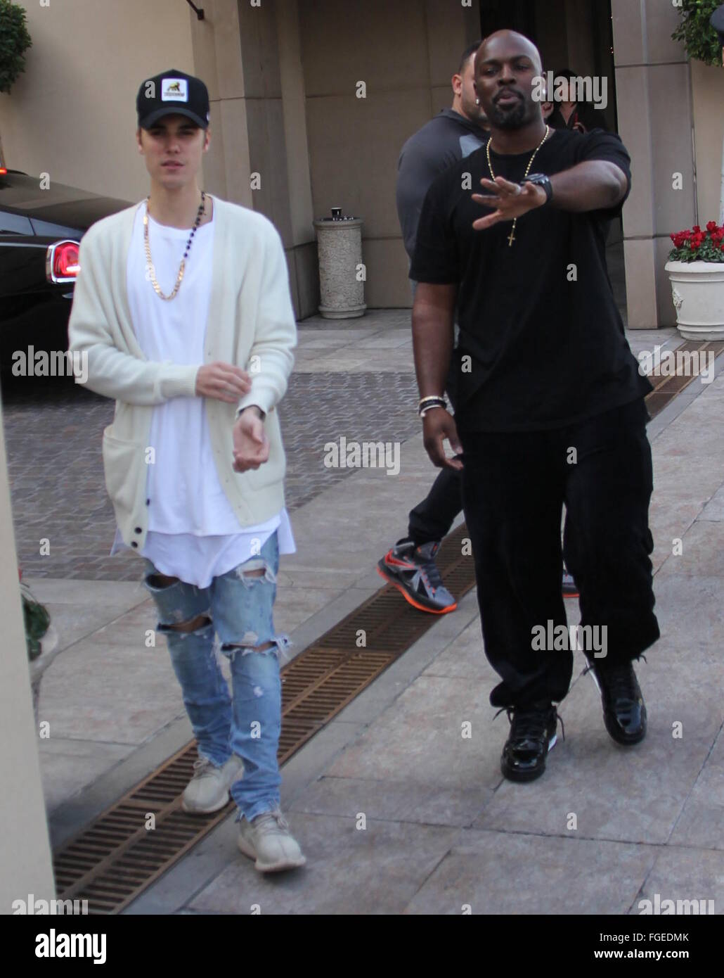 Justin Bieber and Corey Gamble spotted out together Featuring: Justin ...