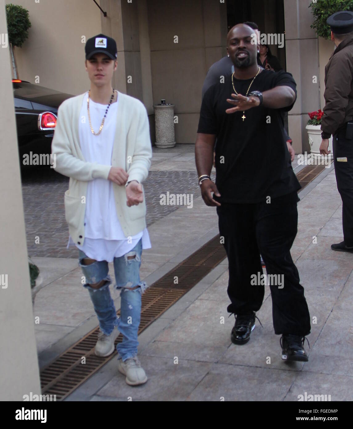 Justin Bieber and Corey Gamble spotted out together Featuring: Justin ...