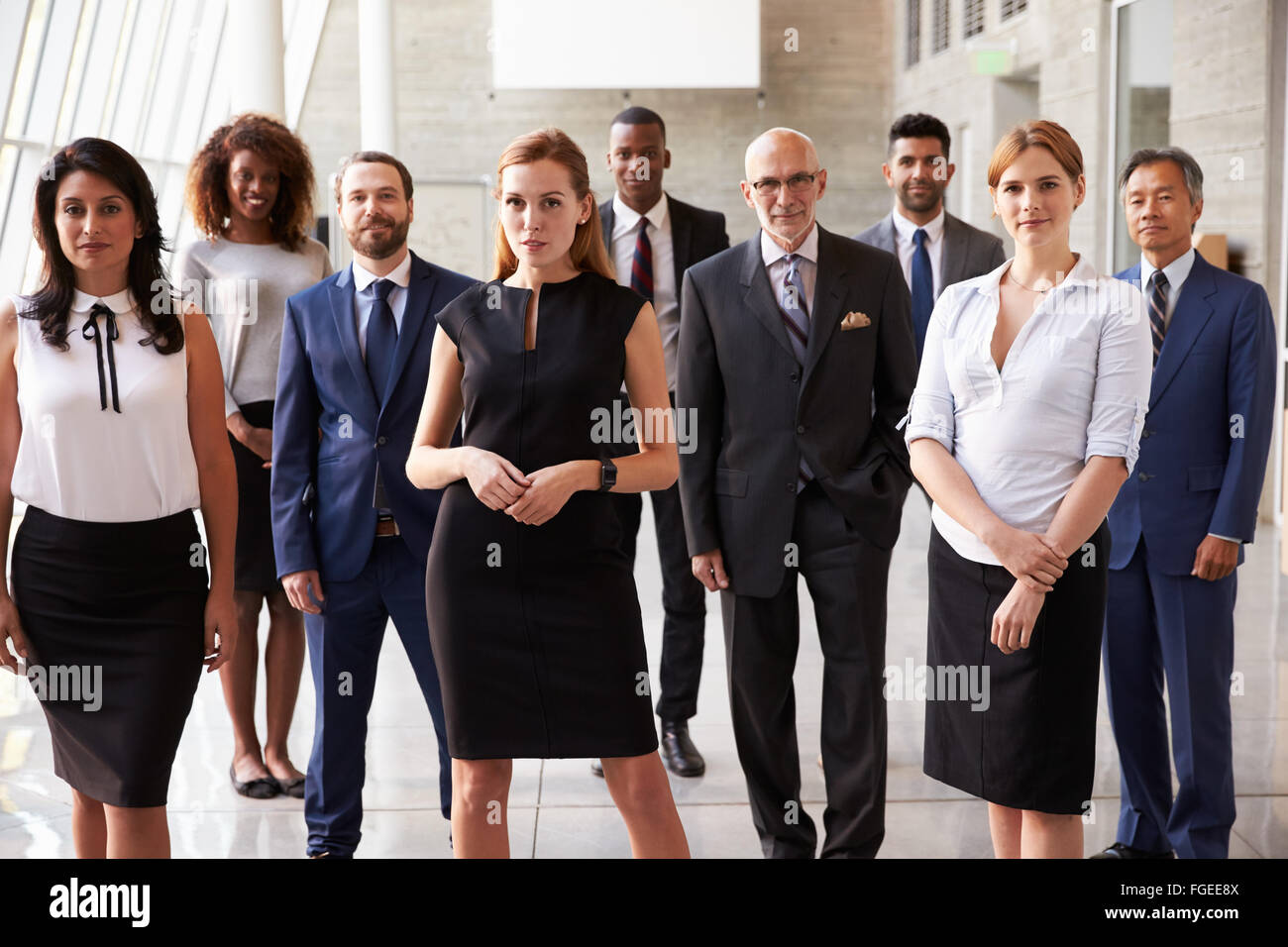 Portrait Of Multi-Cultural Business Team In Office Stock Photo - Alamy