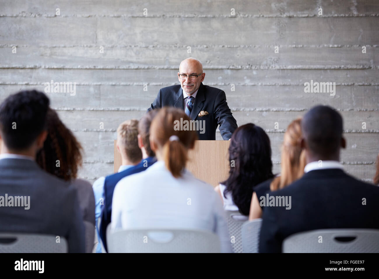 African american woman speaking lectern hi-res stock photography and ...