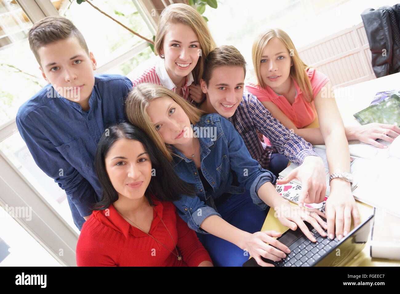Teenager boys class hi-res stock photography and images - Alamy