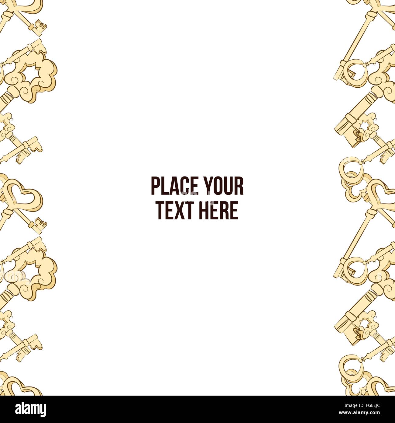 Vector frame with keys Stock Vector Image & Art - Alamy