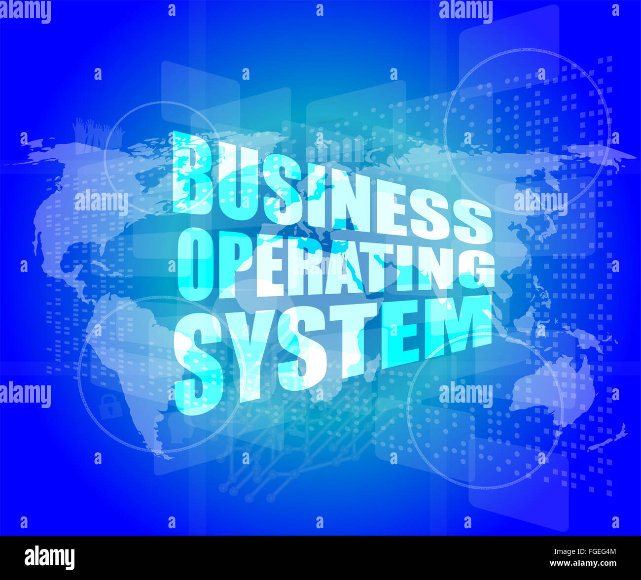 Business operating system word hi-res stock photography and images - Alamy