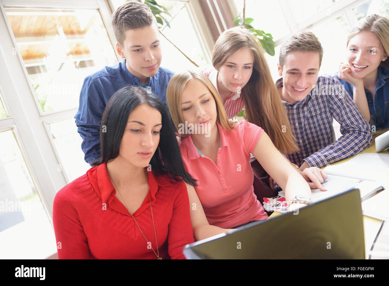 Group of boys study hi-res stock photography and images - Alamy