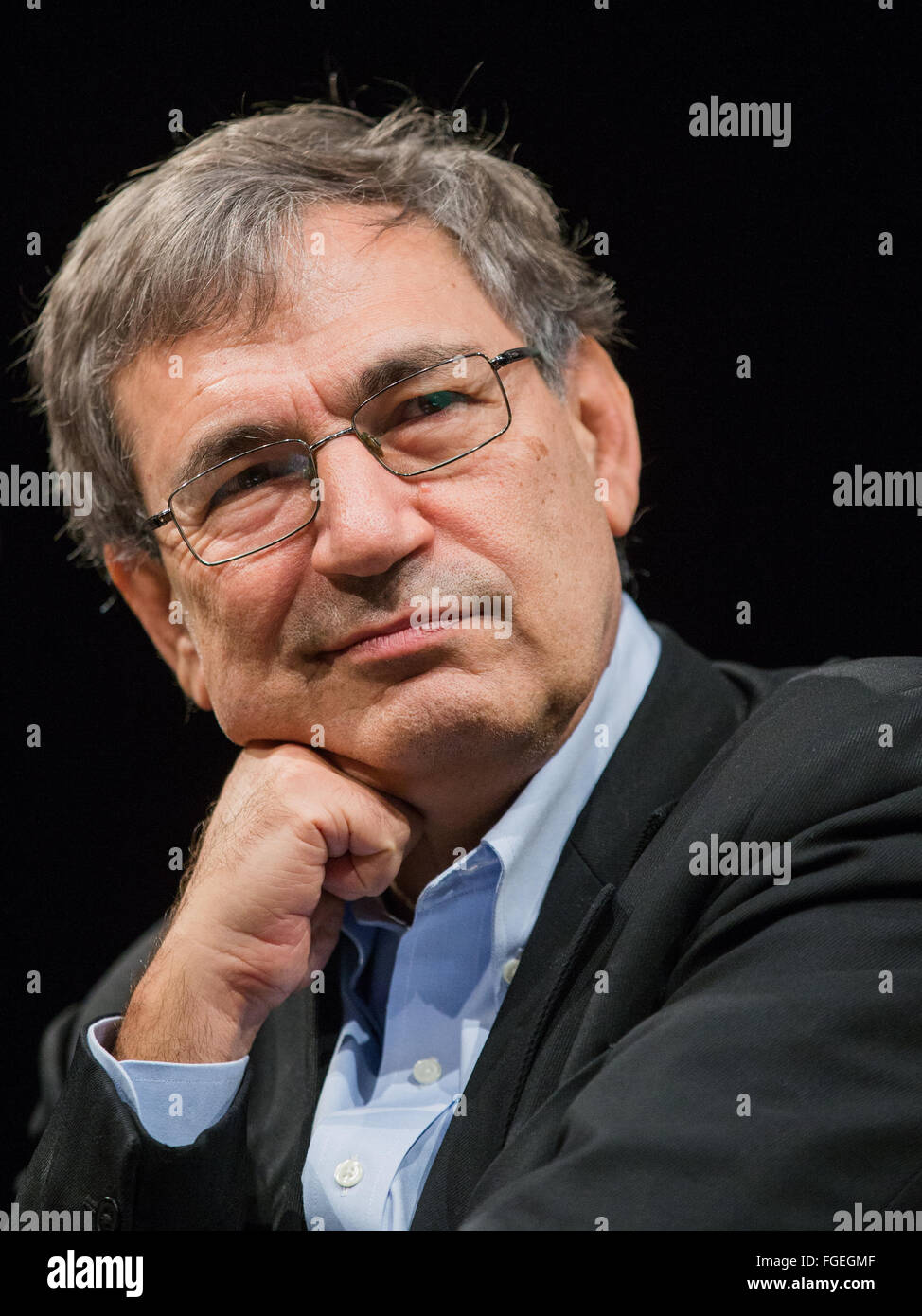 Cologne, Germany. 18th Feb, 2016. Turkish Nobel Peace Prize laureate ...