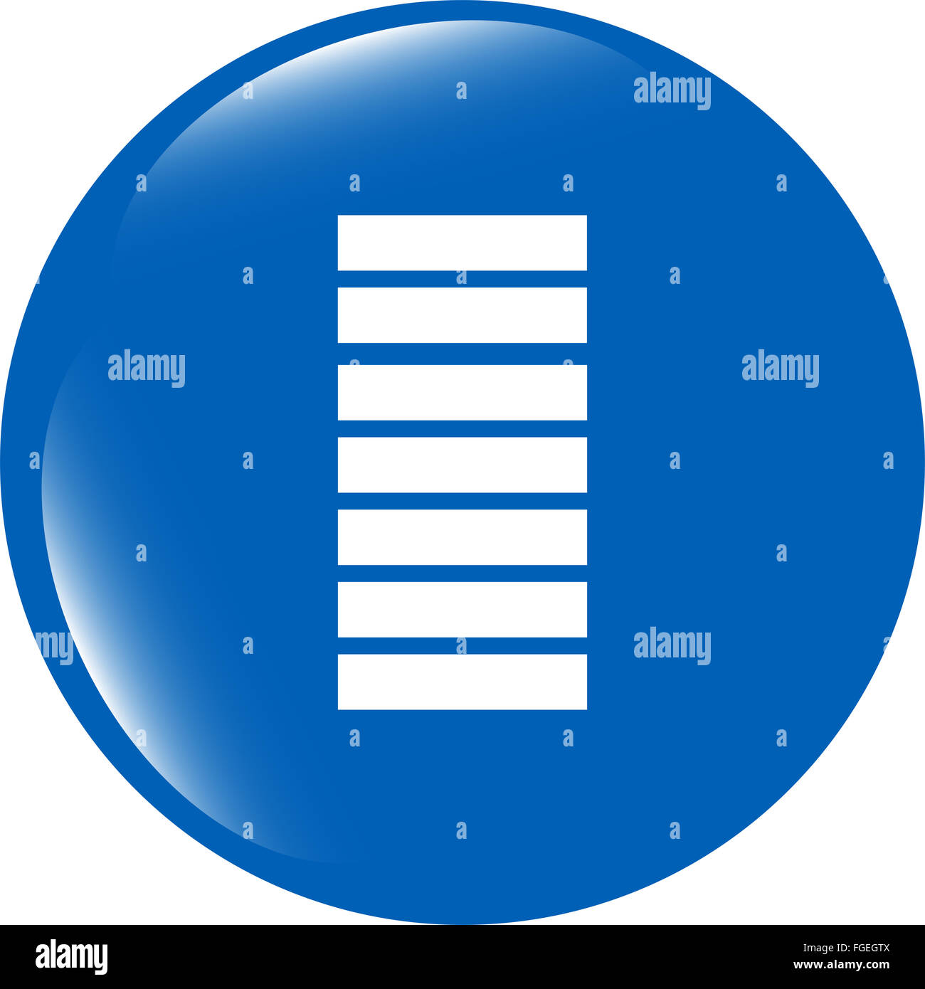 Battery icon web button isolated on white background Stock Photo - Alamy