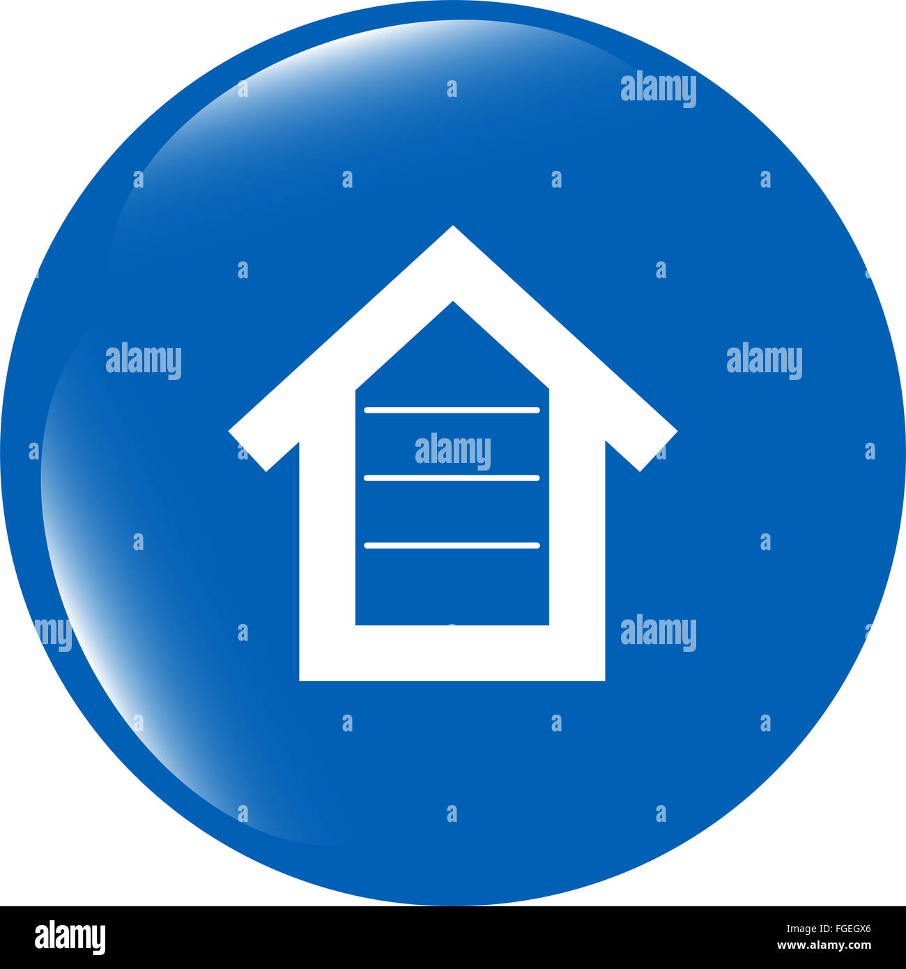 house button, button signs, web icon isolated on white background Stock ...