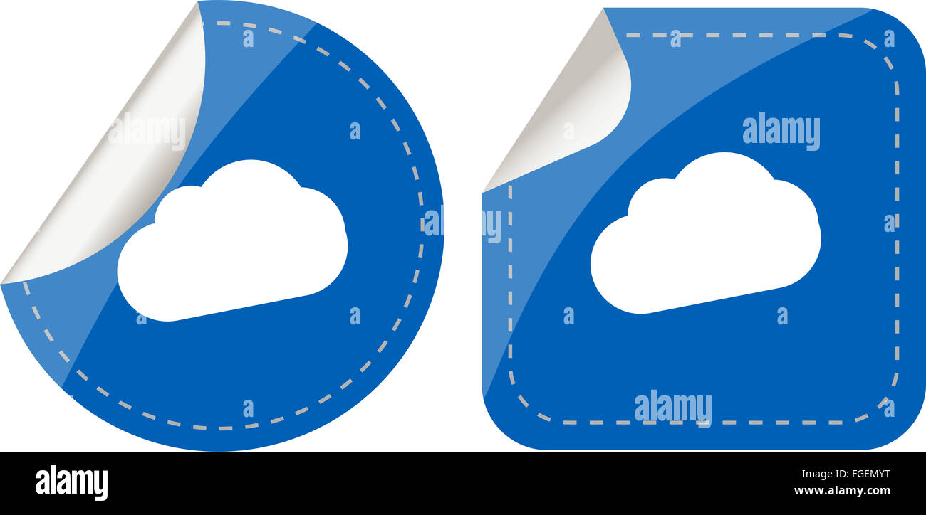 Premium collection of stickers set and abstract cloud Stock Photo - Alamy