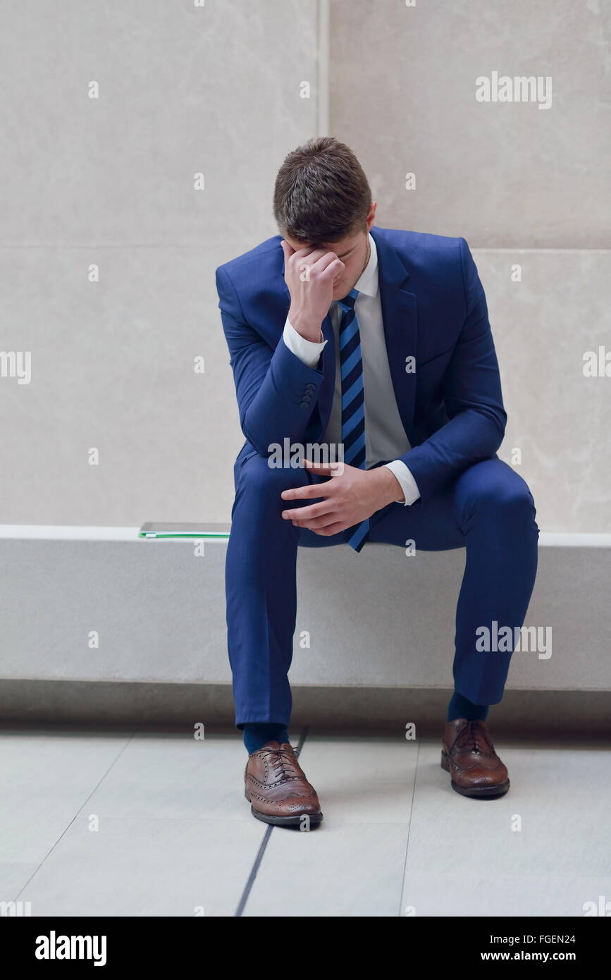 frustrated young business man Stock Photo - Alamy