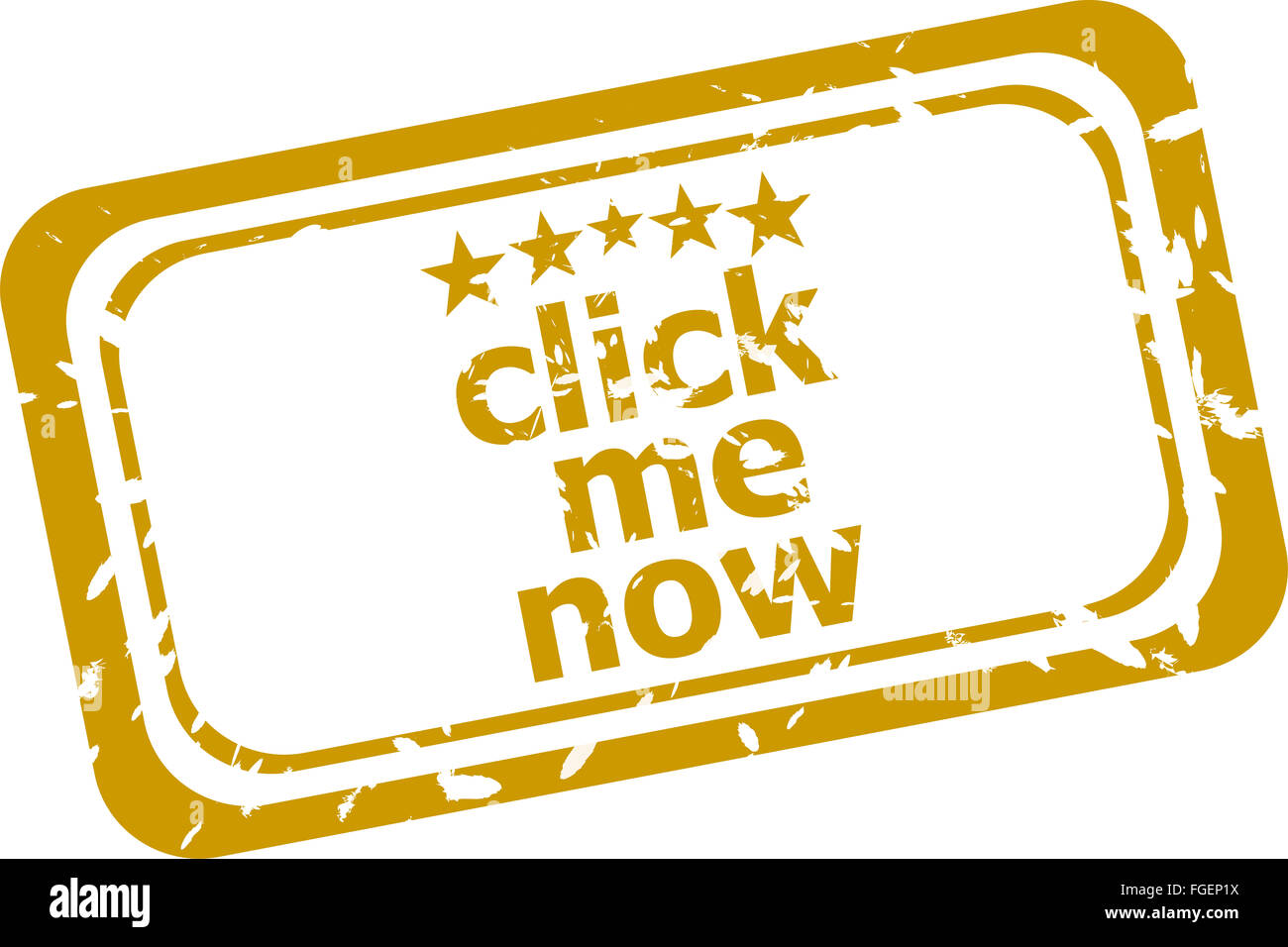 click me now stamp isolated on white background Stock Photo - Alamy