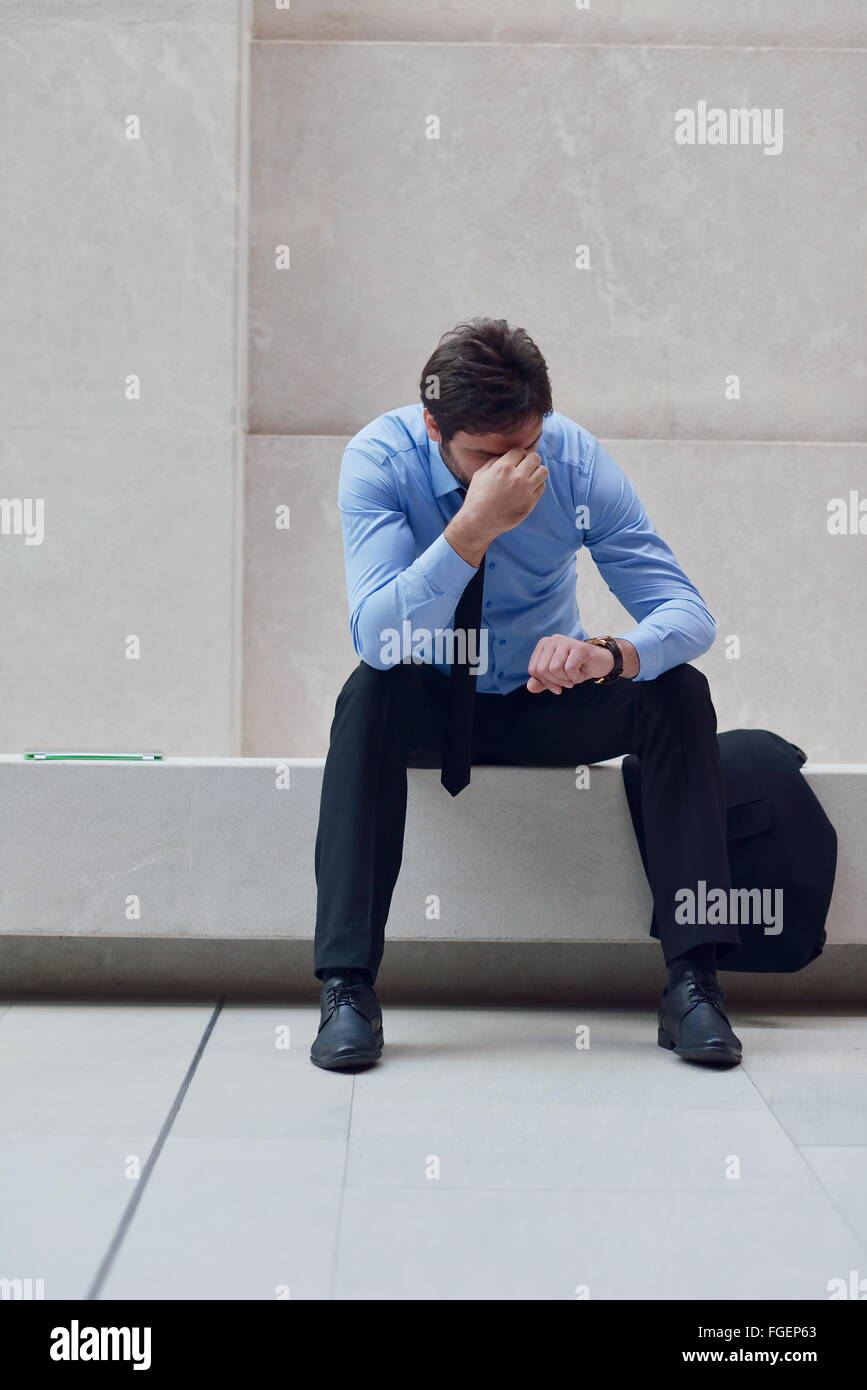 frustrated young business man Stock Photo - Alamy