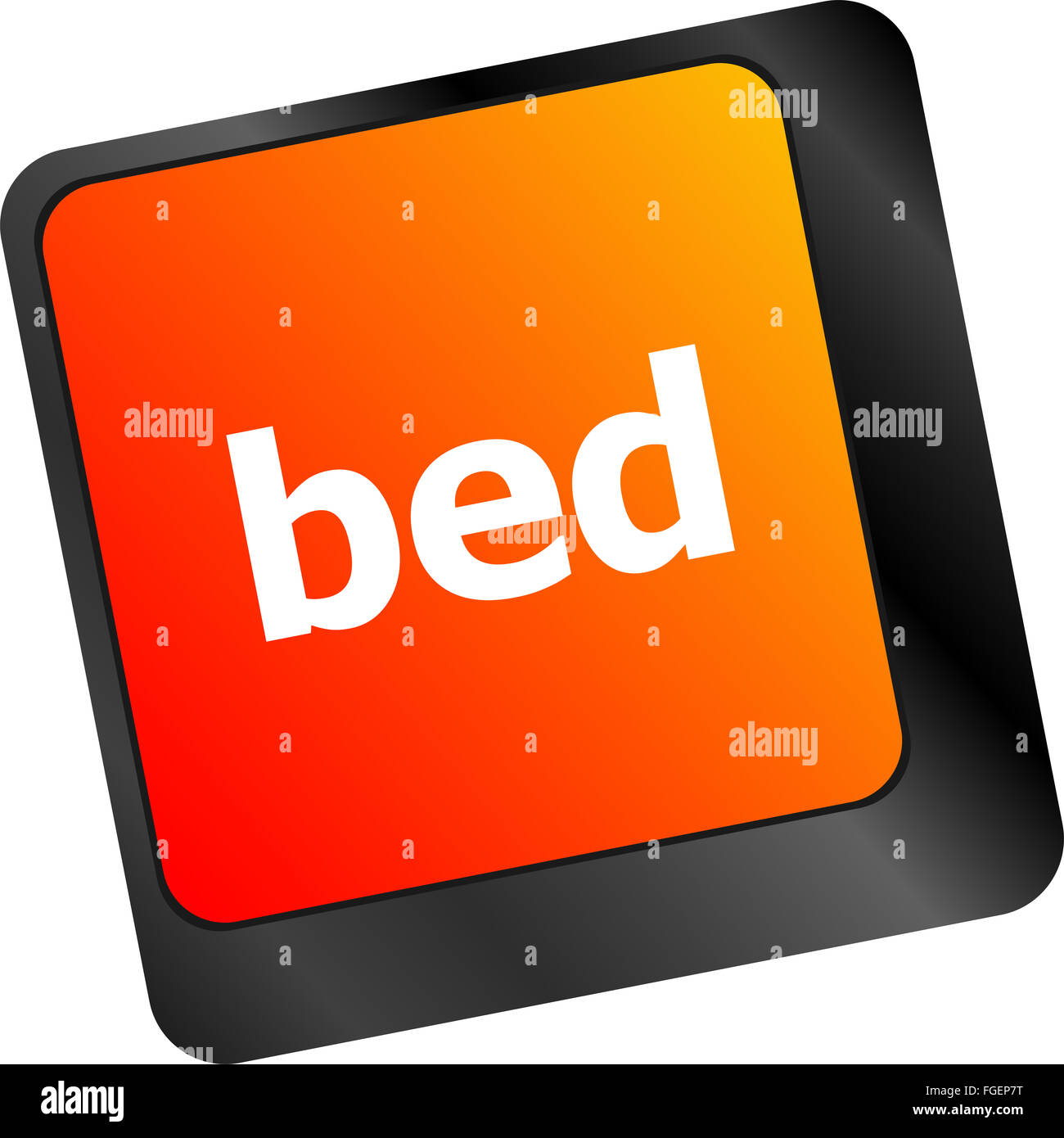 Computer on bed Cut Out Stock Images & Pictures - Alamy