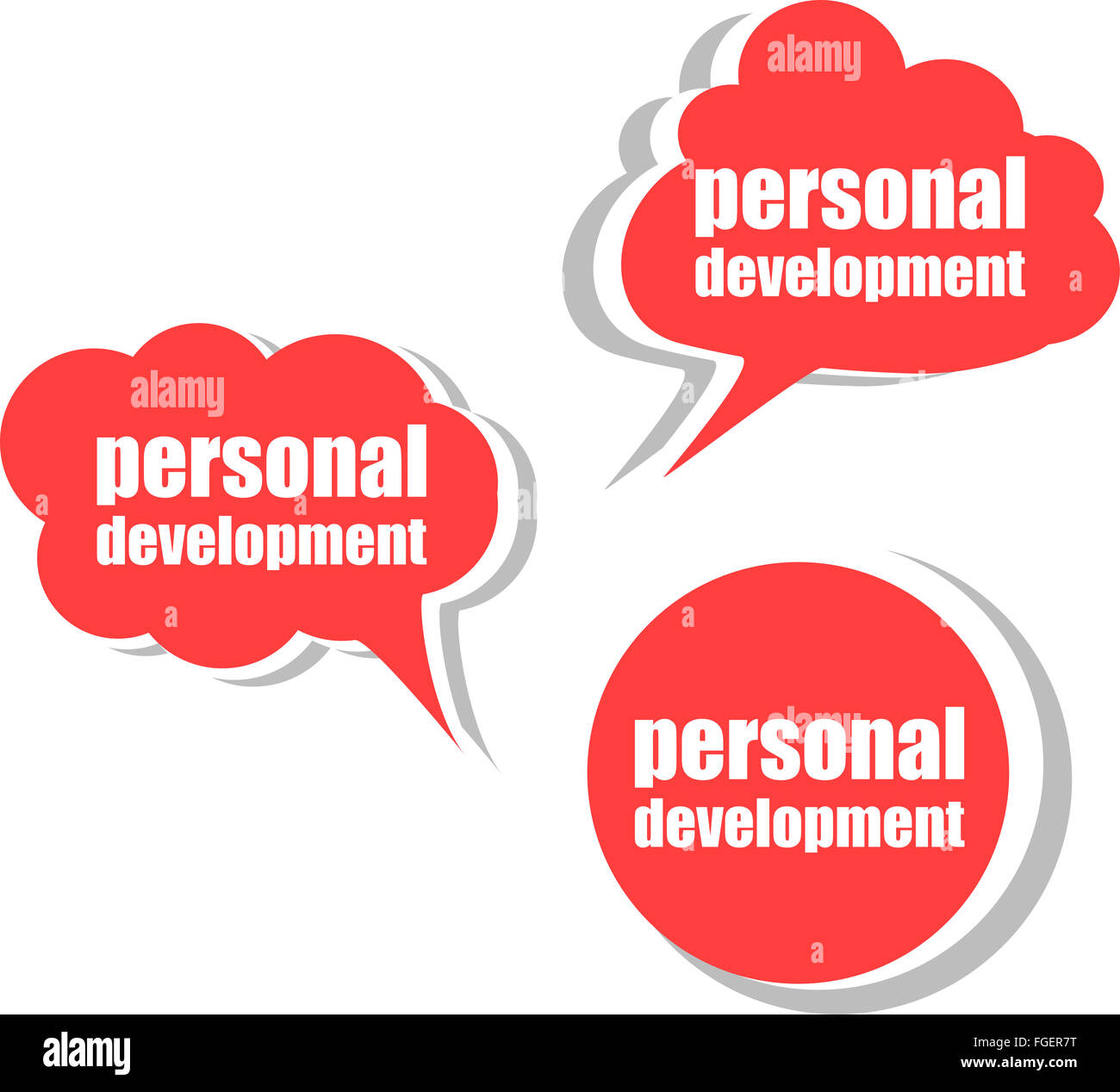 personal development, Set of stickers, labels, tags. Template for ...
