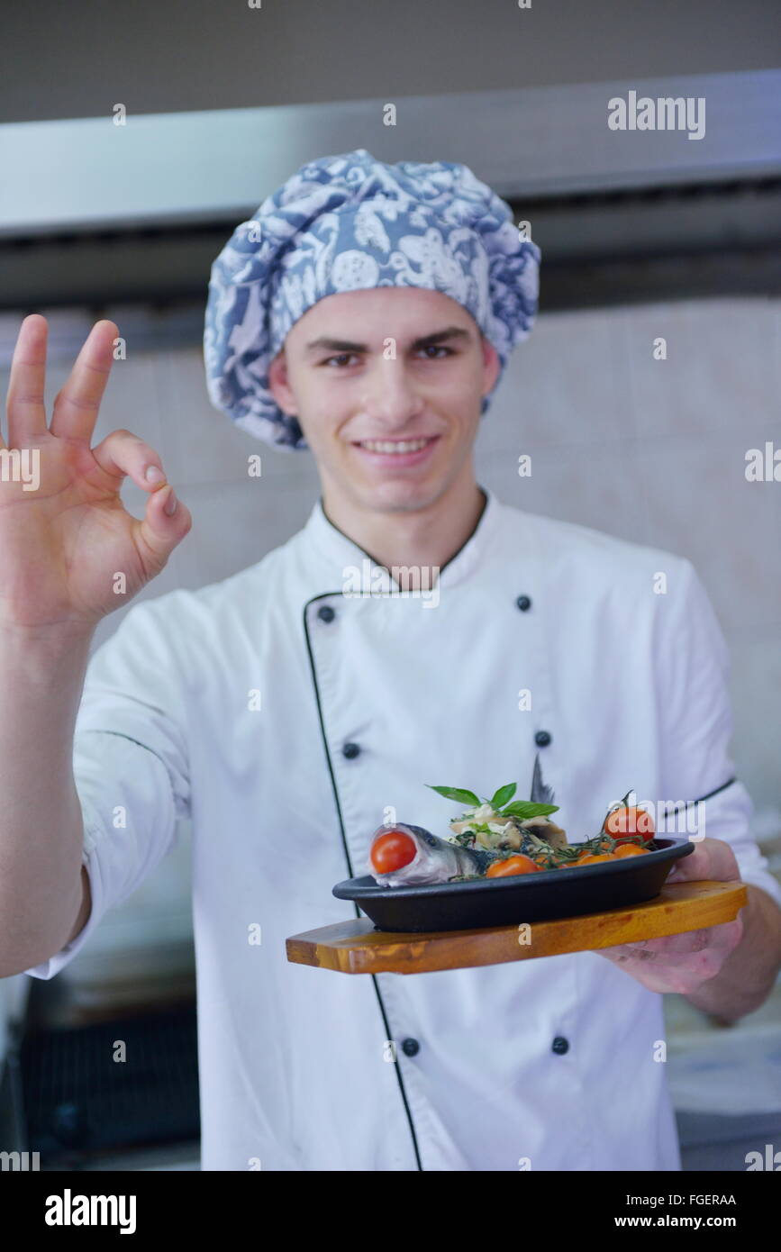 chef preparing food Stock Photo - Alamy
