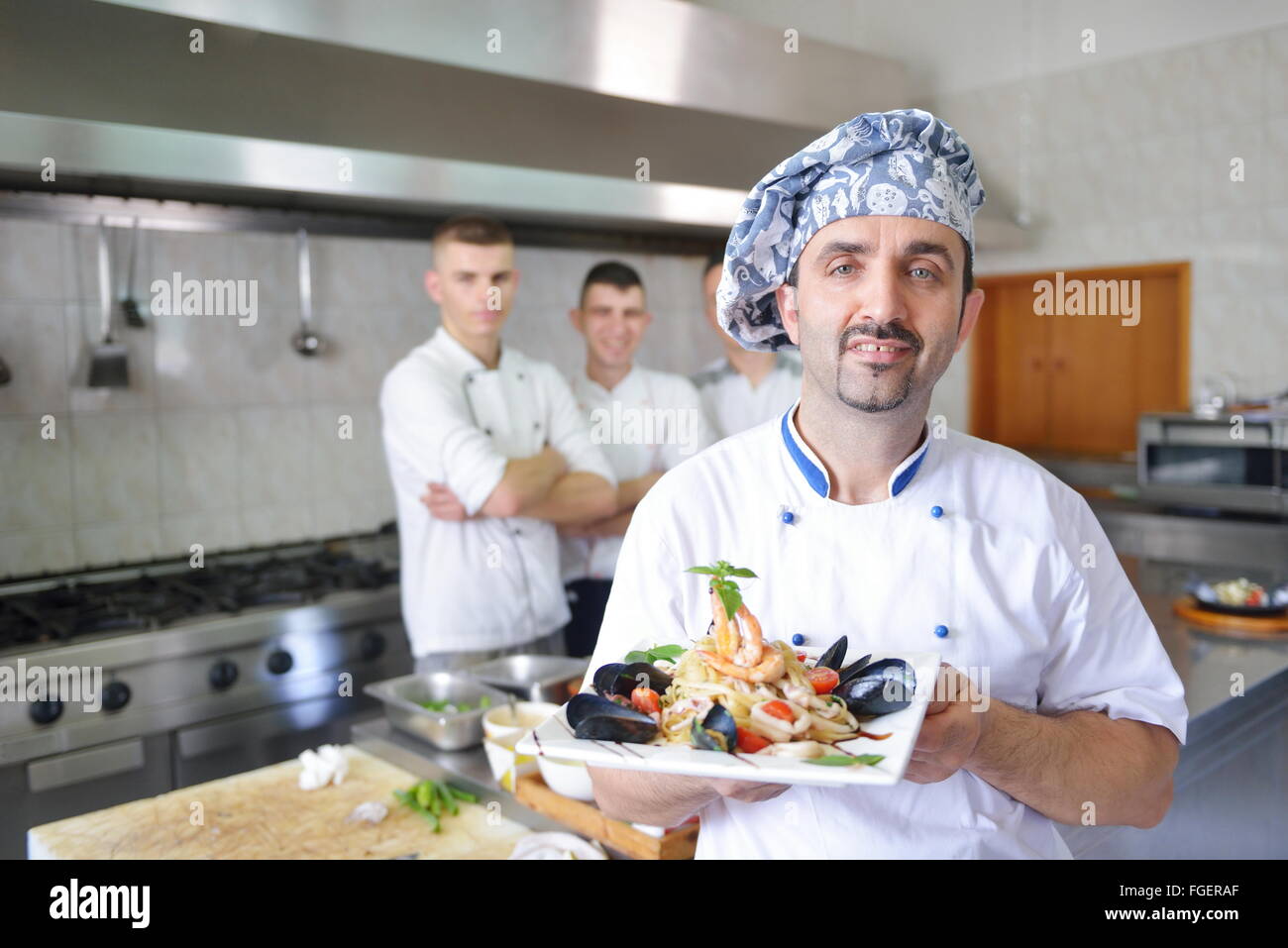 chef preparing food Stock Photo - Alamy