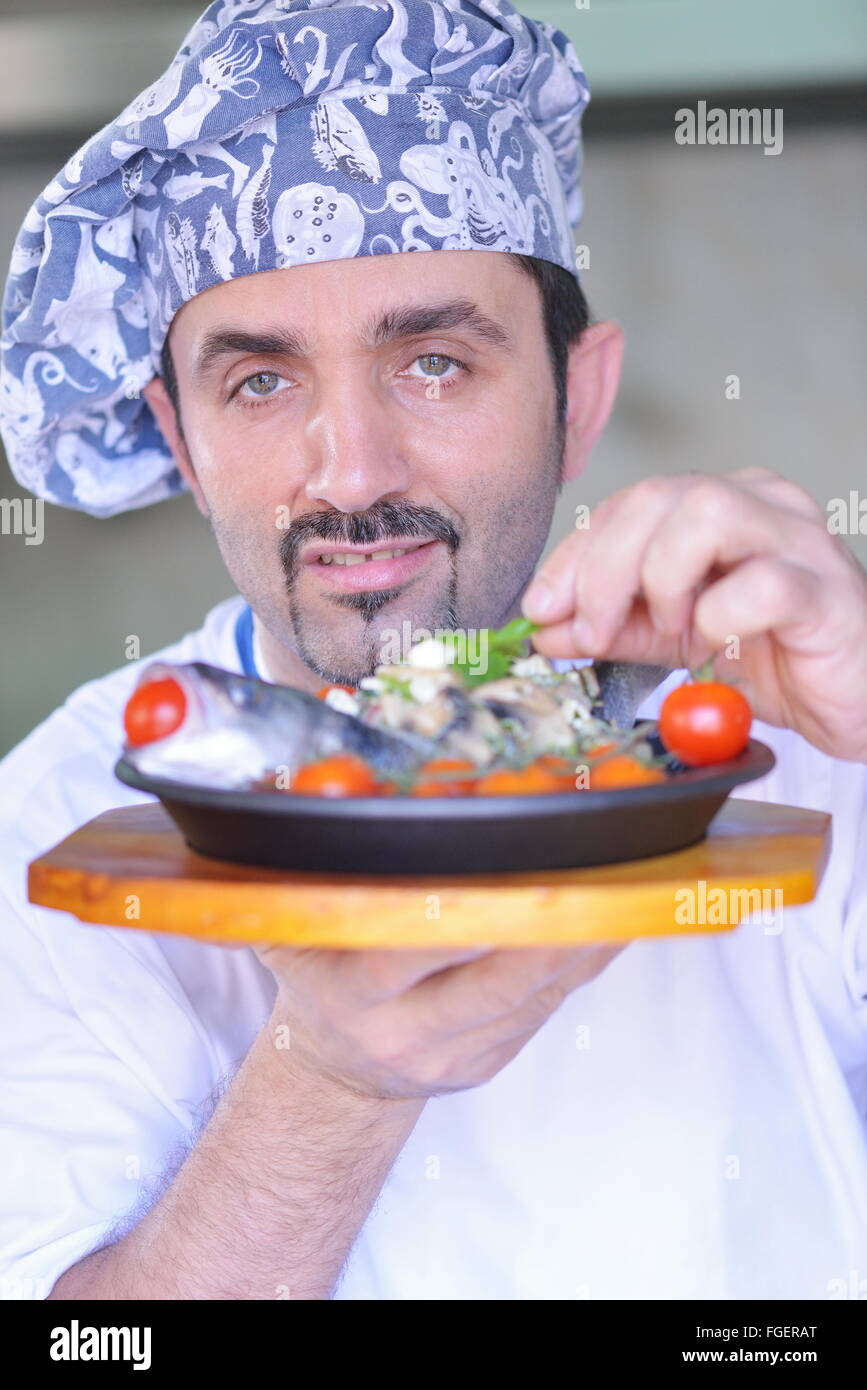 chef preparing food Stock Photo - Alamy
