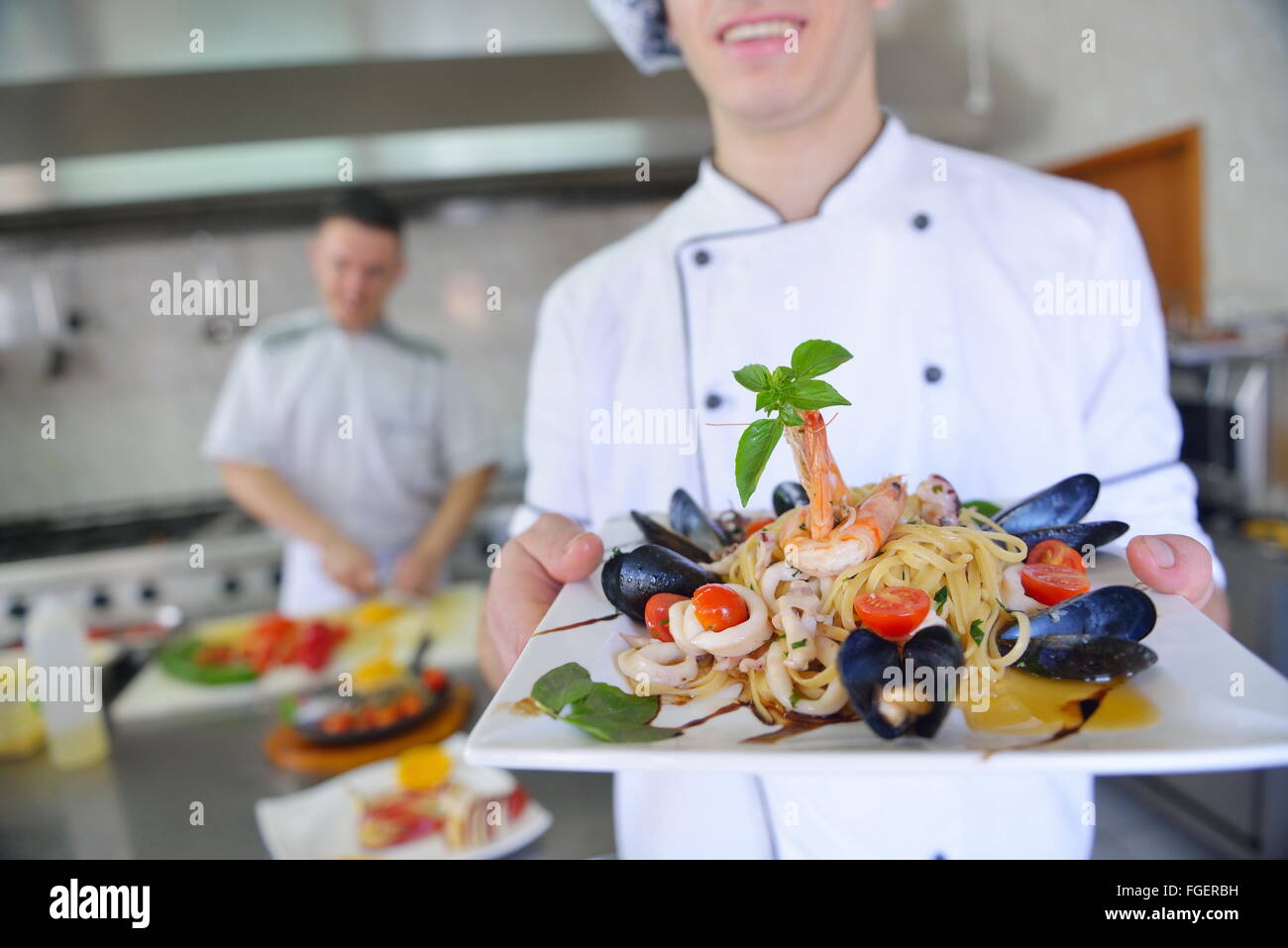 chef preparing food Stock Photo - Alamy