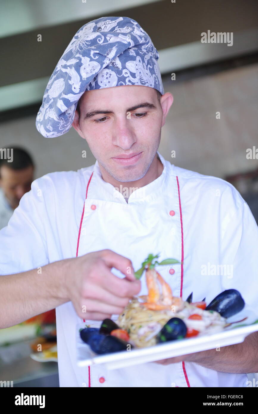chef preparing food Stock Photo - Alamy