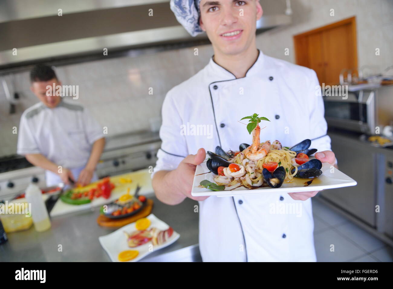 chef preparing food Stock Photo - Alamy