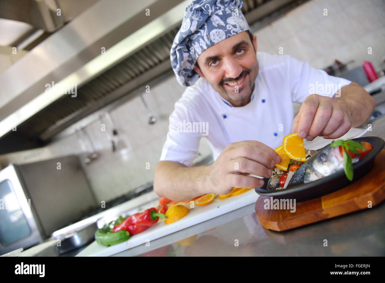 chef preparing food Stock Photo - Alamy