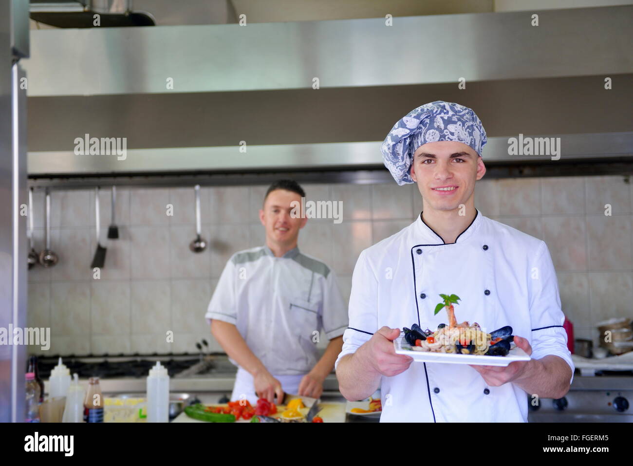 chef preparing food Stock Photo - Alamy