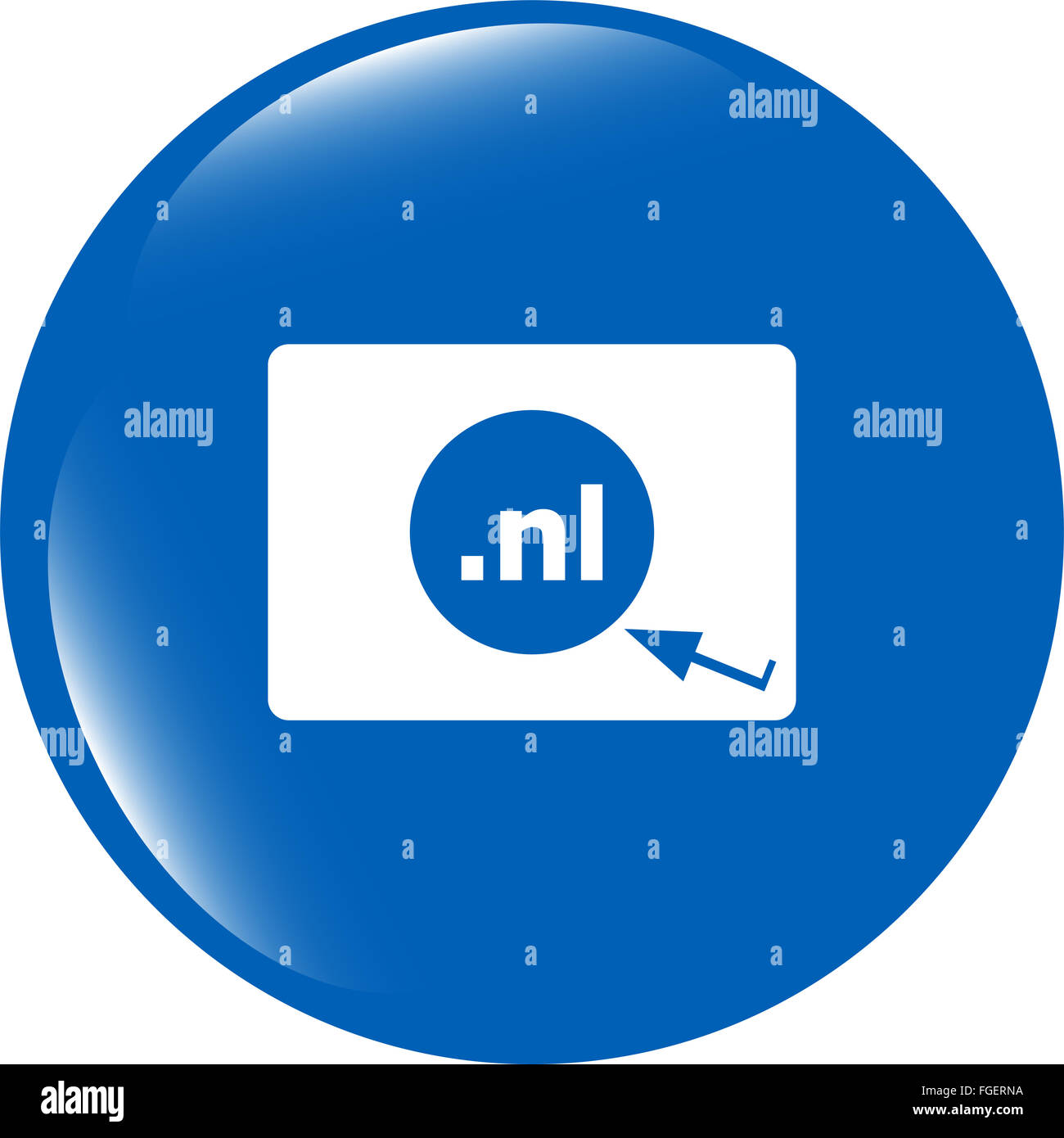Domain NL sign icon. Top-level internet domain symbol Stock Photo - Alamy