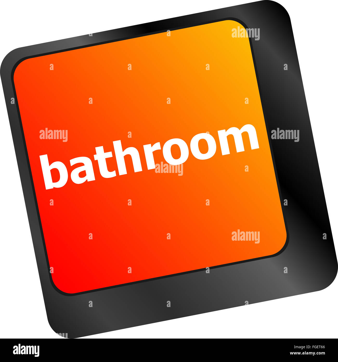 bathroom word on keyboard key, notebook computer Stock Photo - Alamy