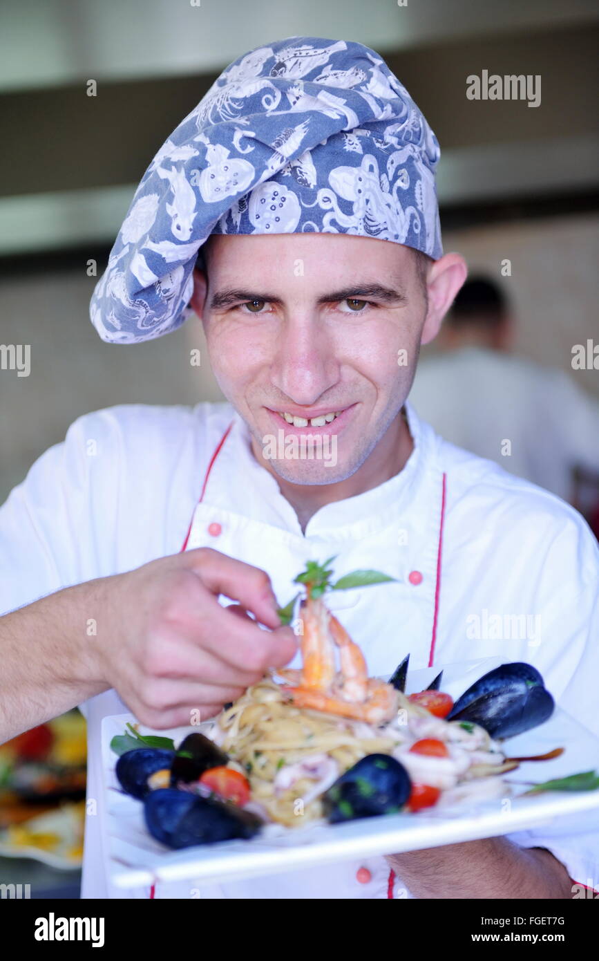 chef preparing food Stock Photo - Alamy