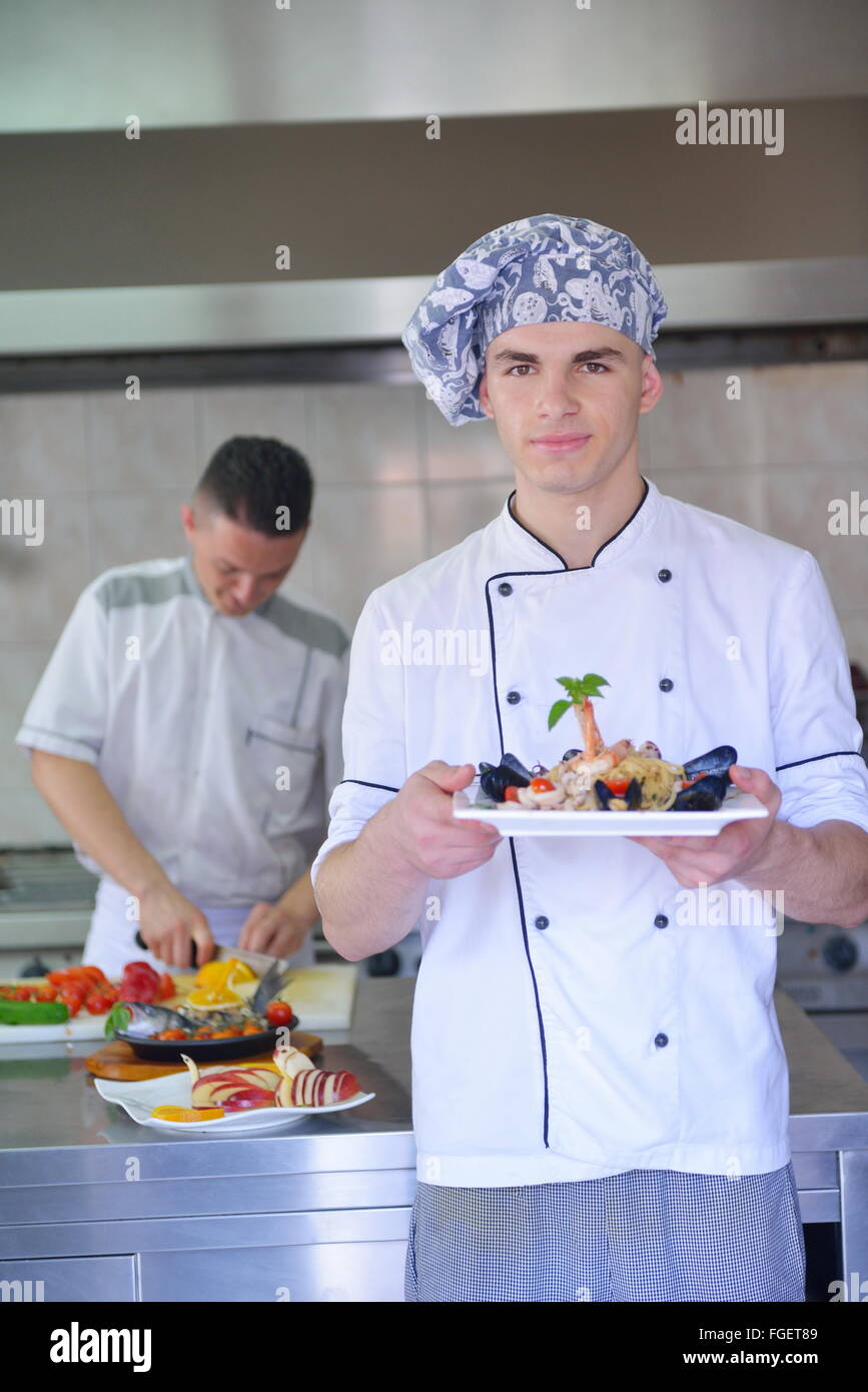 chef preparing food Stock Photo - Alamy