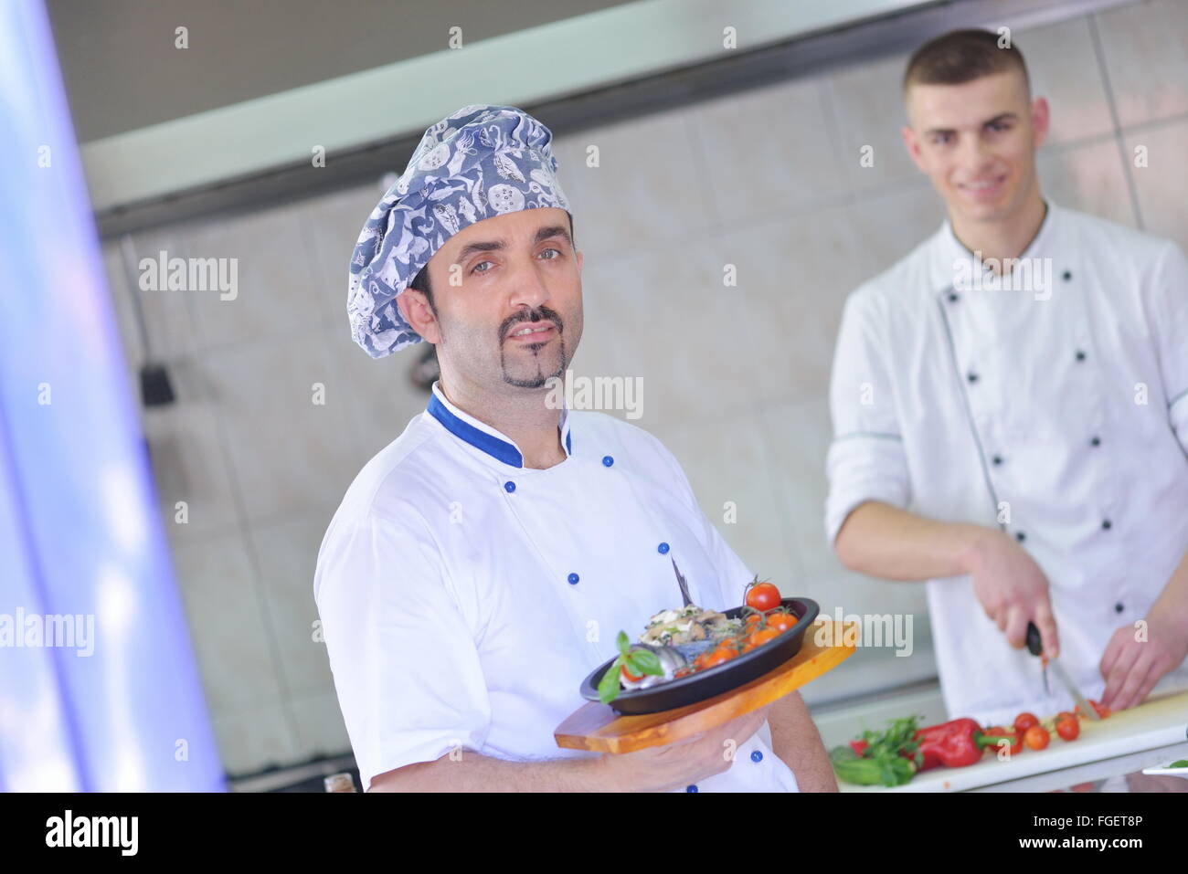 chef preparing food Stock Photo - Alamy