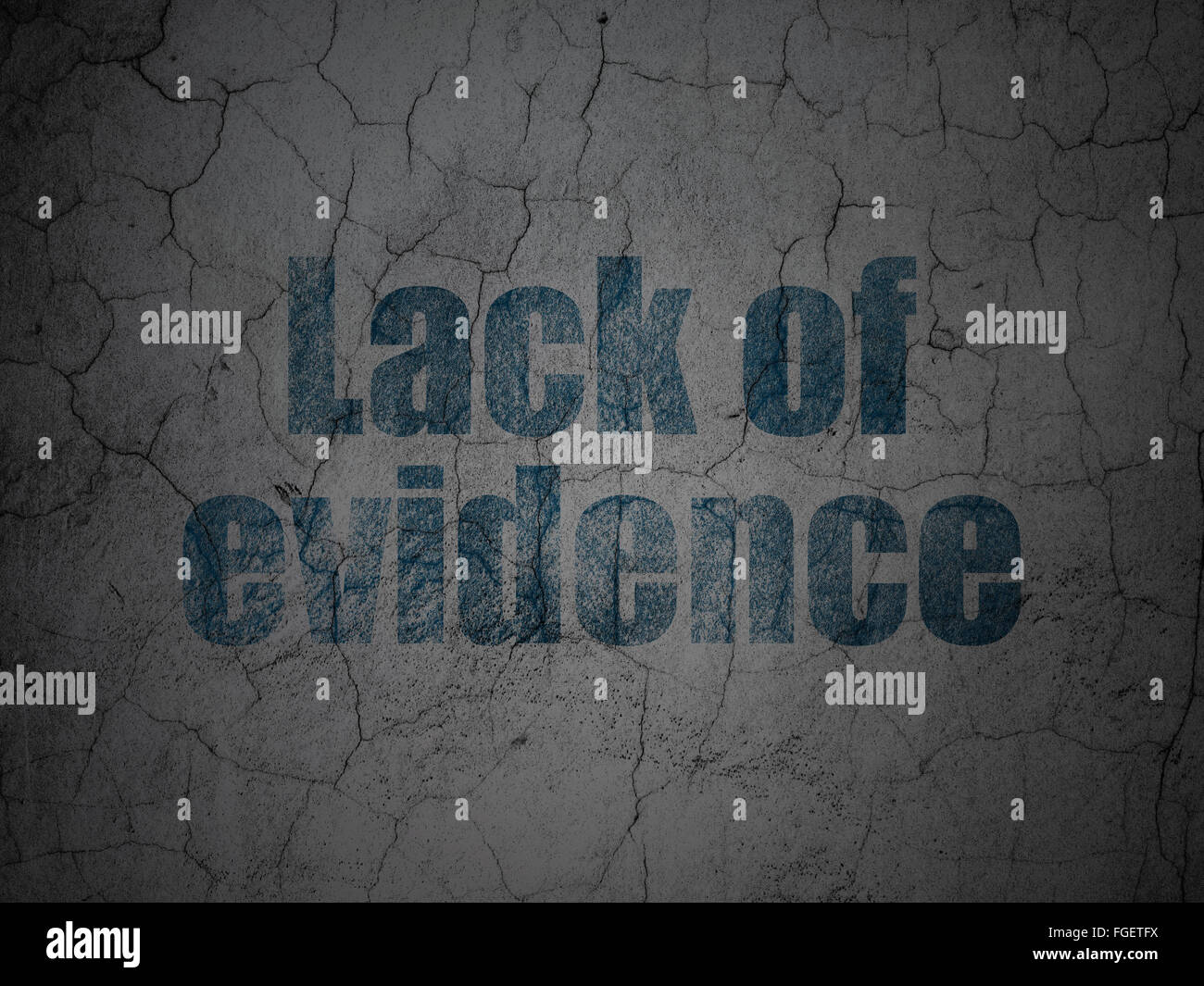 Law concept: Lack Of Evidence on grunge wall background Stock Photo - Alamy