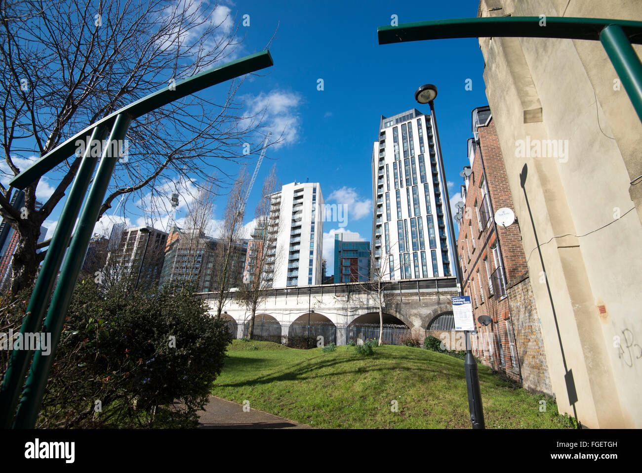 Pedlars Park on Vauxhall Walk in South London, England UK Stock Photo ...
