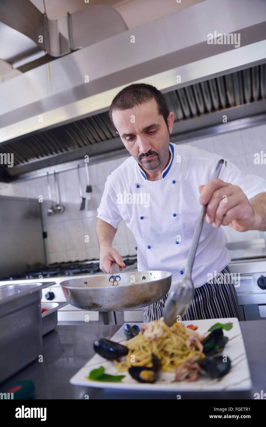 chef preparing food Stock Photo - Alamy