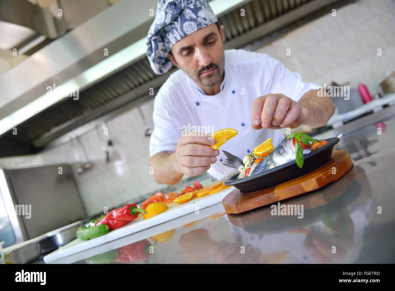 chef preparing food Stock Photo - Alamy