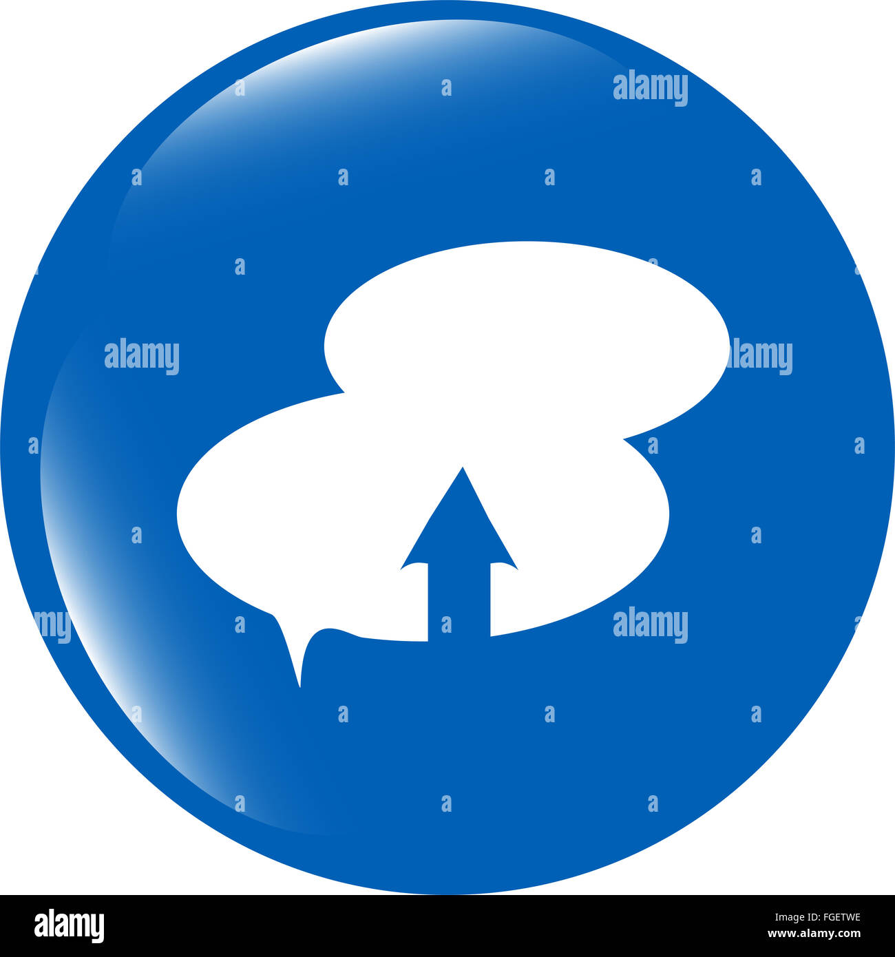 Upload from cloud icon. Upload button. Load symbol Stock Photo - Alamy