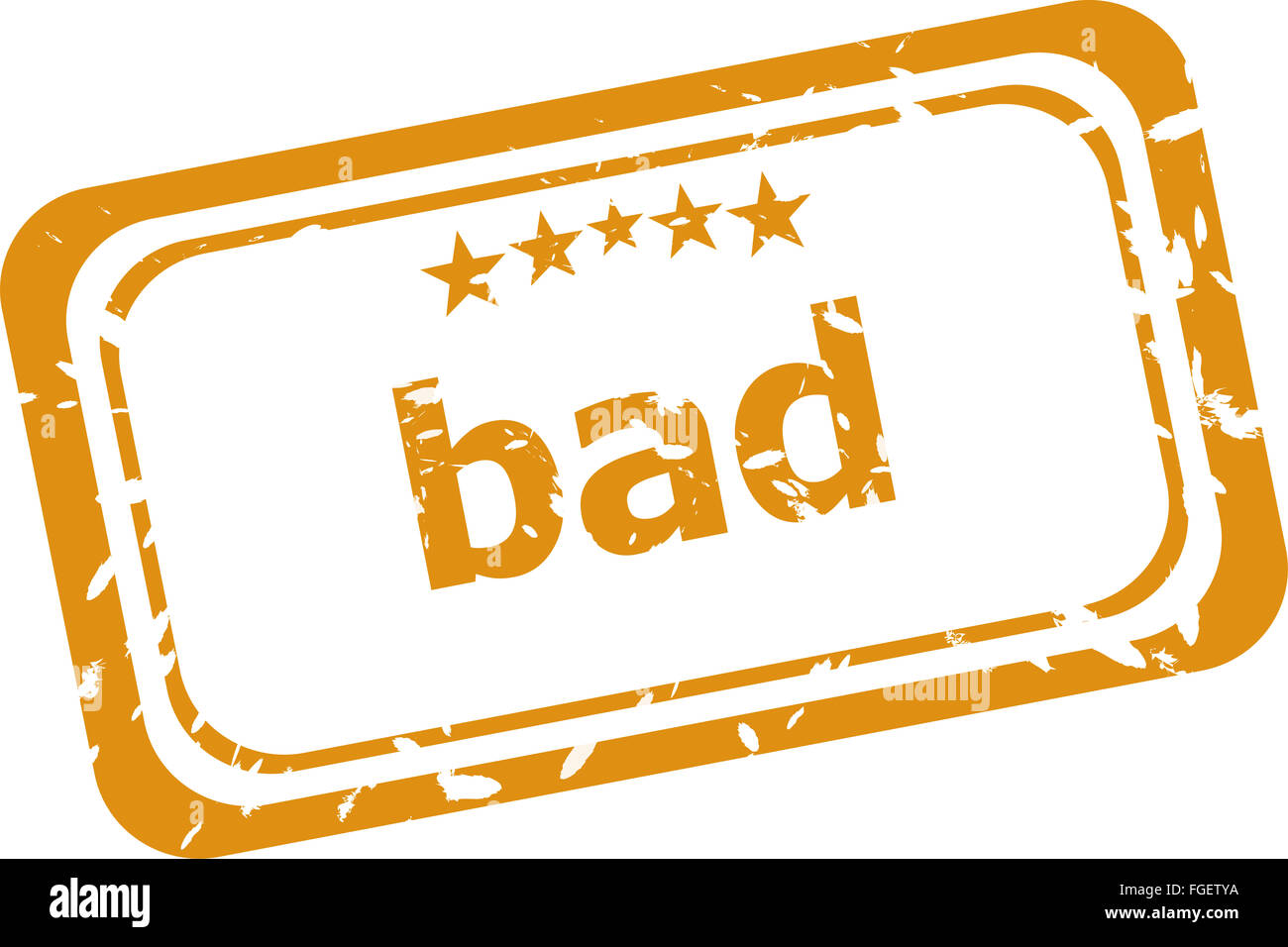 bad word on rubber grunge stamp isolated on white Stock Photo - Alamy