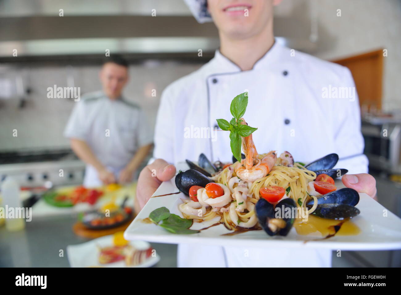 chef preparing food Stock Photo - Alamy