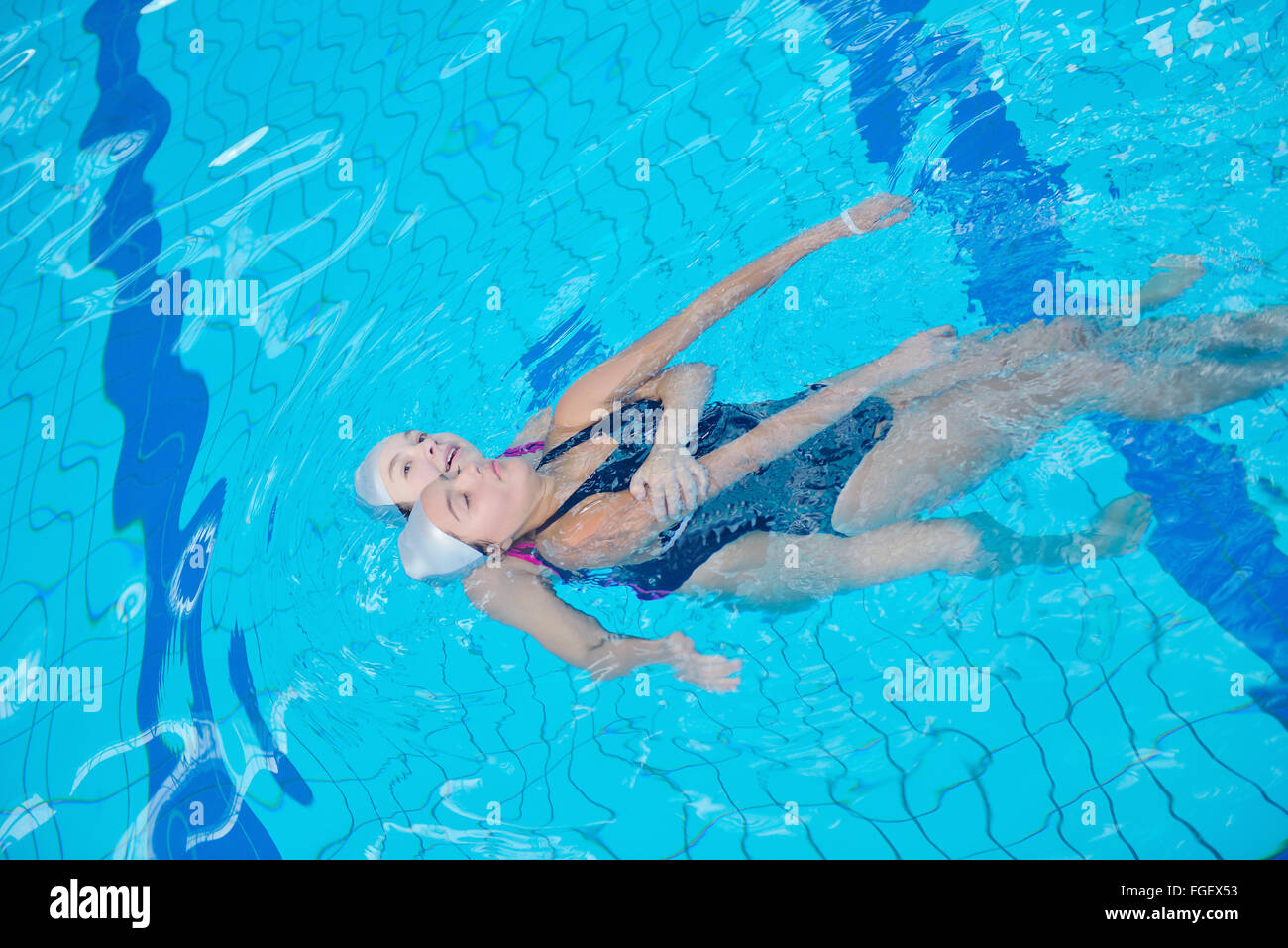 Swimming pool rescue practice hi-res stock photography and images - Alamy