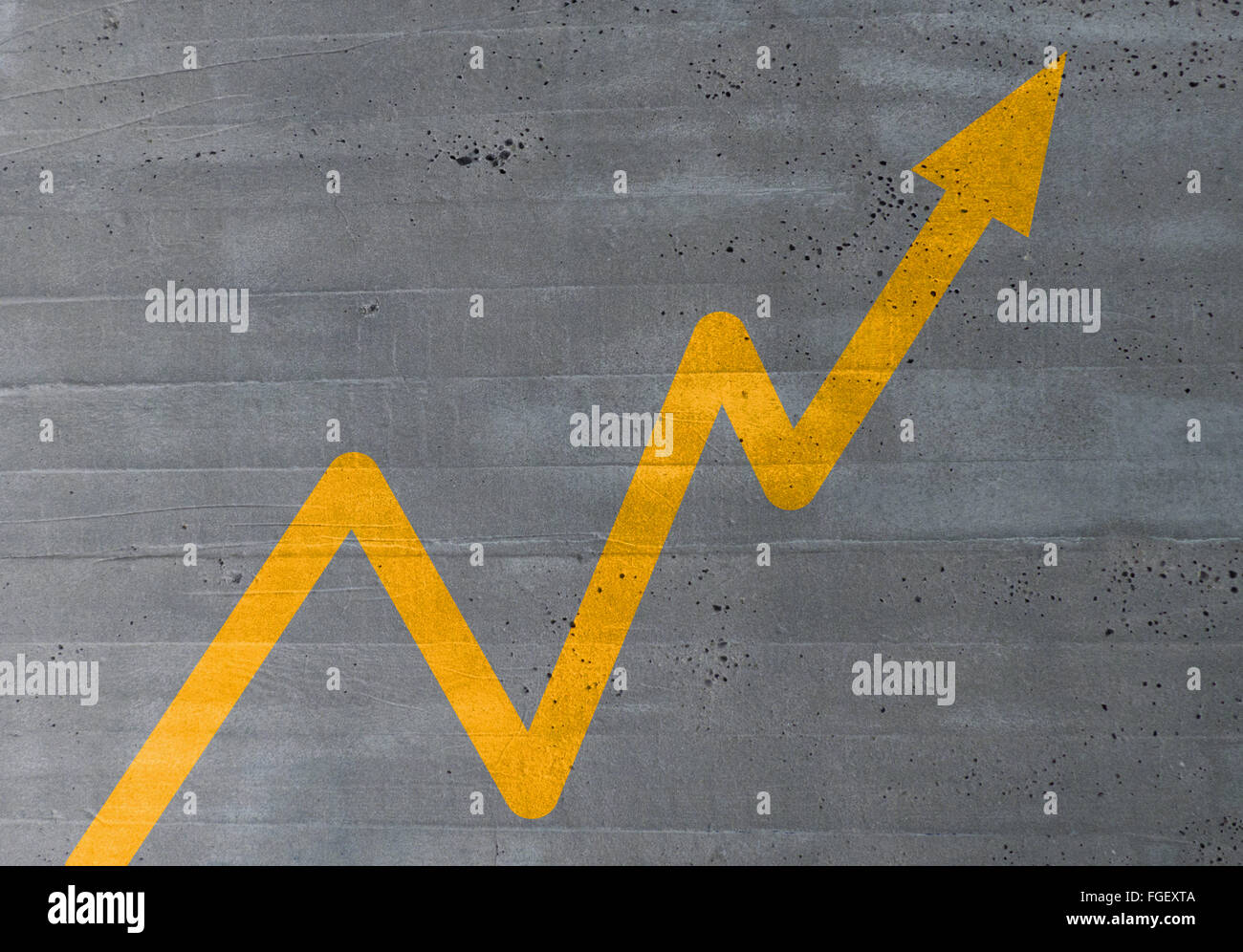graph concept on cement texture background Stock Photo - Alamy