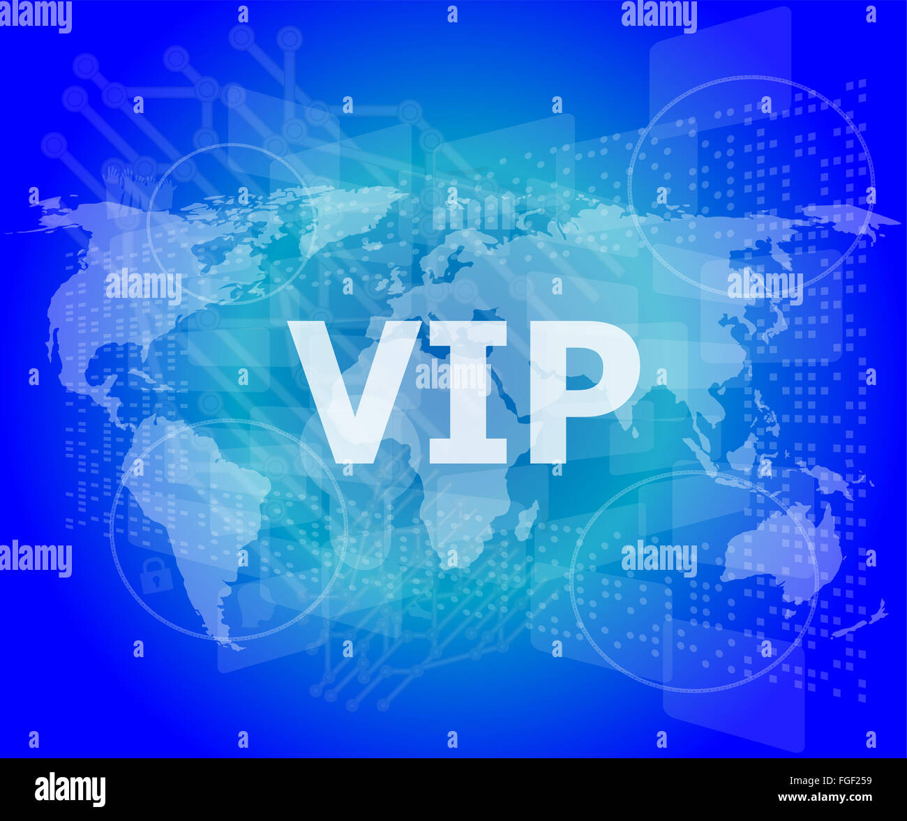 words vip on digital screen, business concept Stock Photo - Alamy