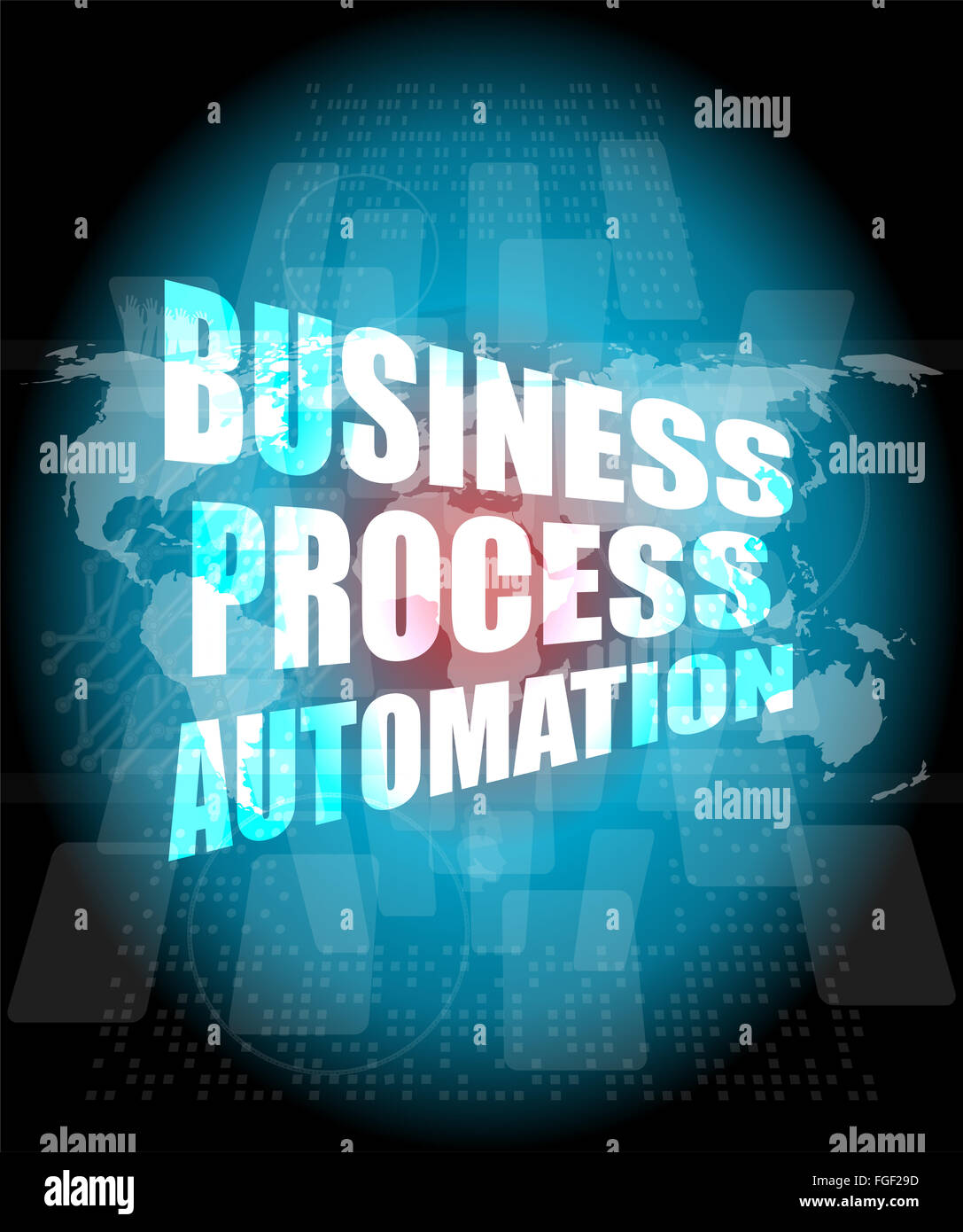 business process automation interface hi technology Stock Photo - Alamy