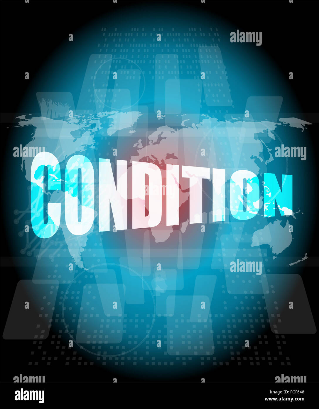 business concept: word condition on digital touch screen Stock Photo ...