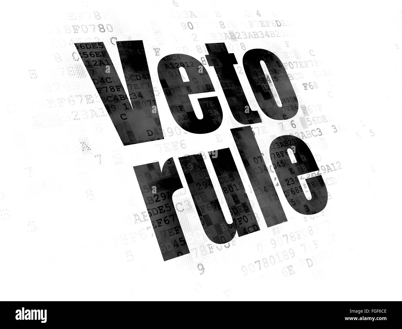 Political concept: Veto Rule on Digital background Stock Photo - Alamy