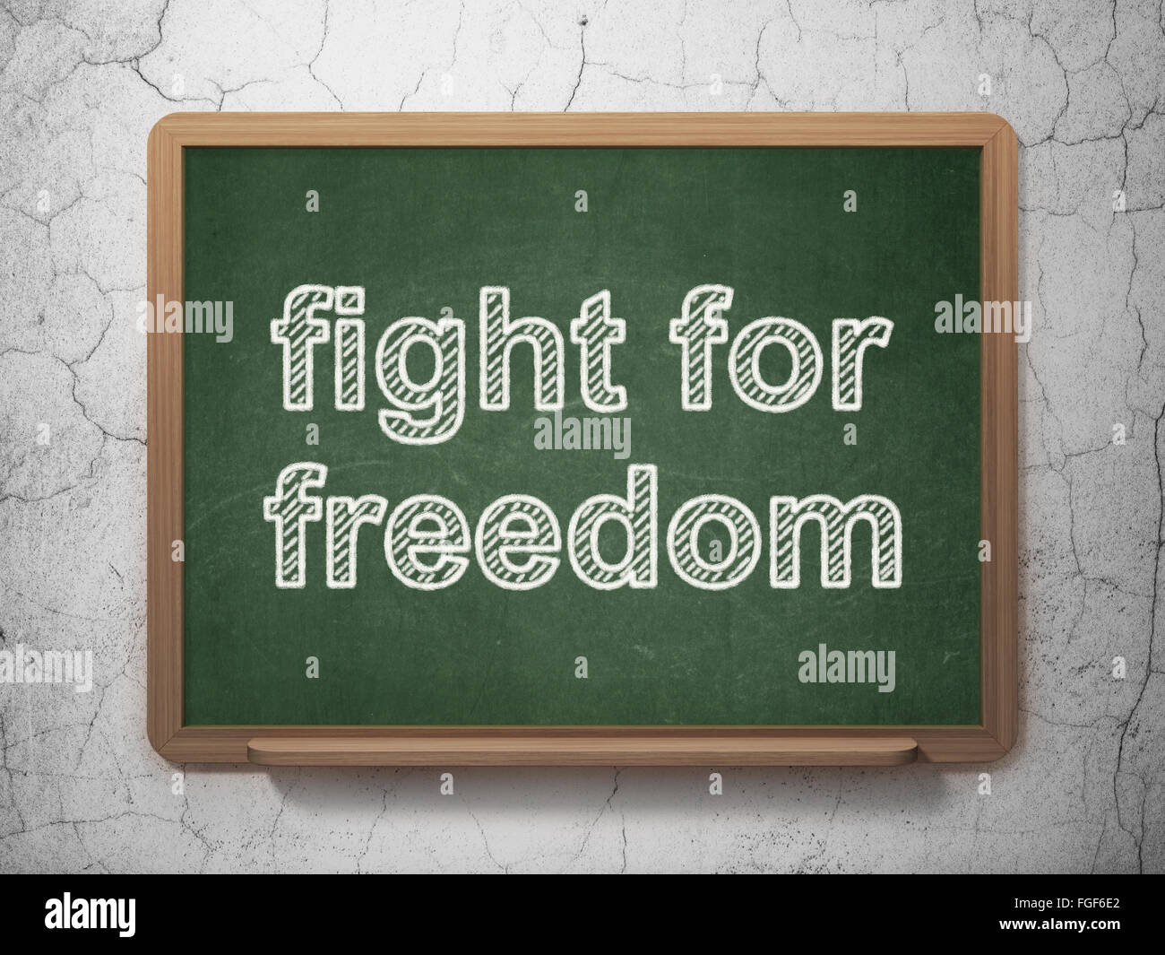 Political concept: Fight For Freedom on chalkboard background Stock ...