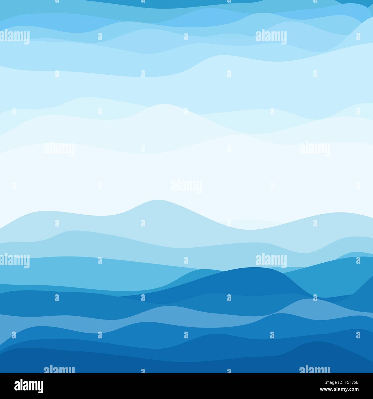 Abstract Blue Wave Background. Vector Illustration Stock Vector Image ...