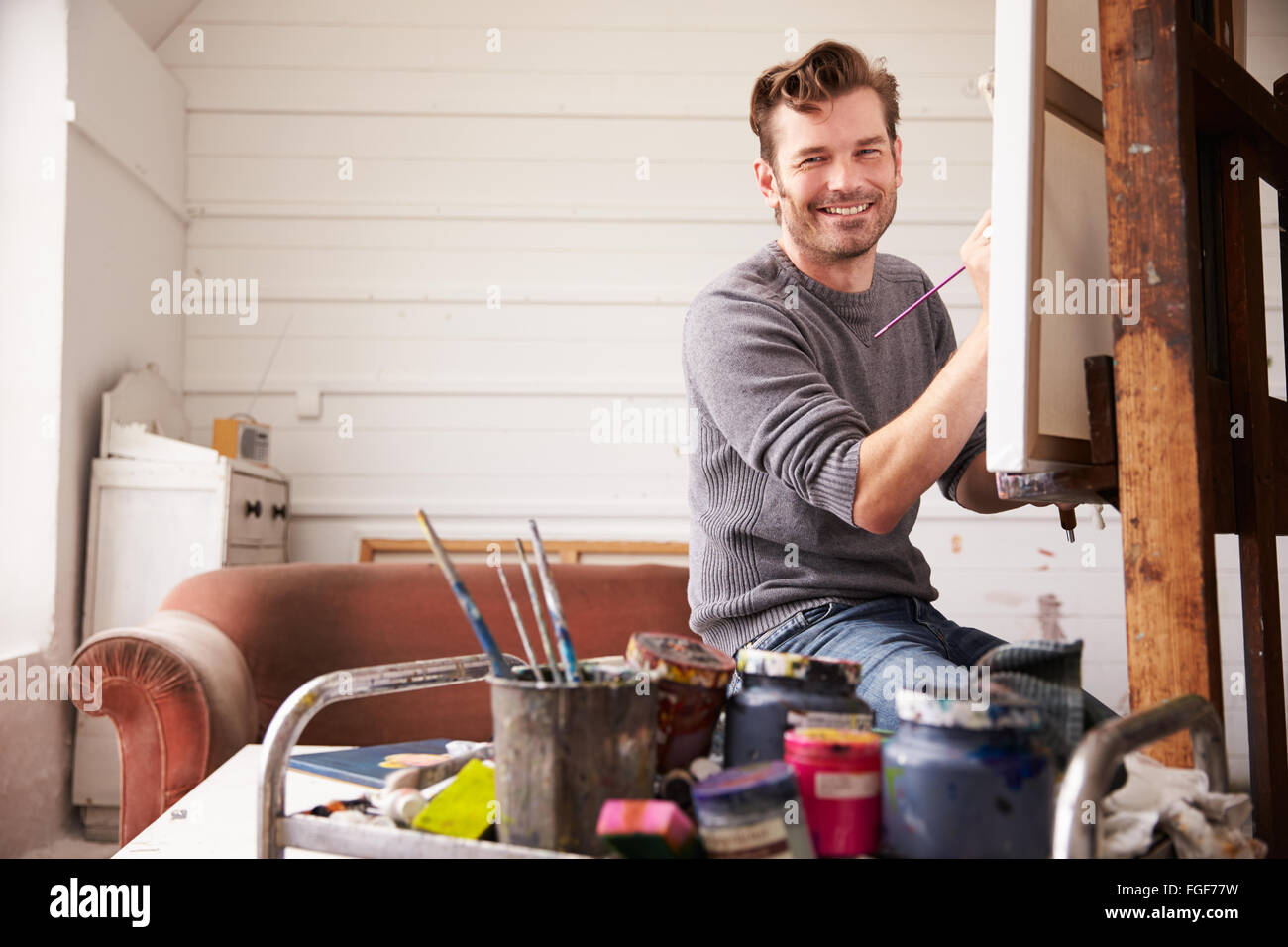 Portrait male artist in hi-res stock photography and images - Alamy