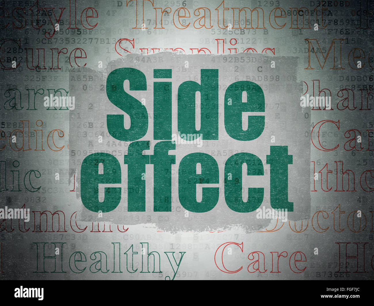 Health concept: Side Effect on Digital Paper background Stock Photo - Alamy